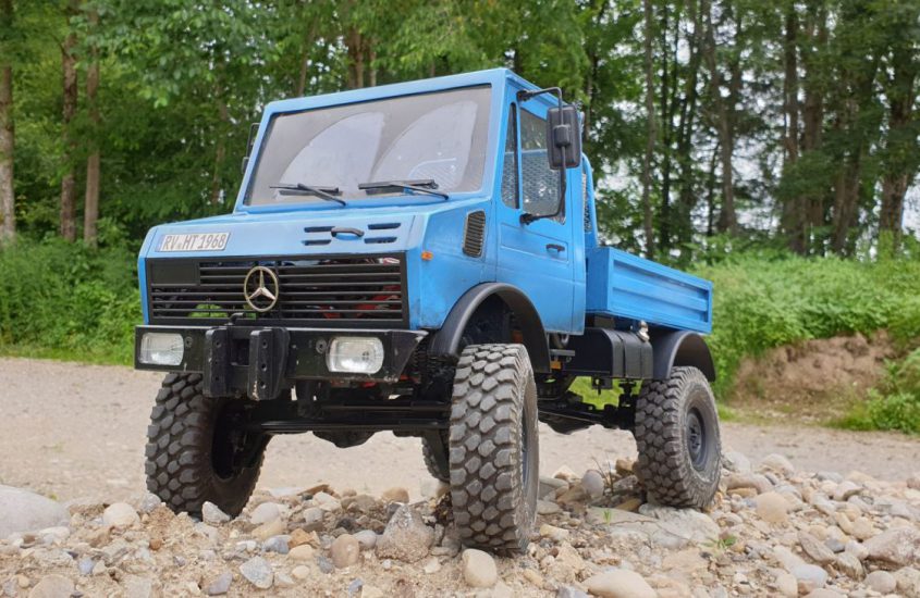 UNIMOG auf CFX W Chassis – Crawler-Scaler